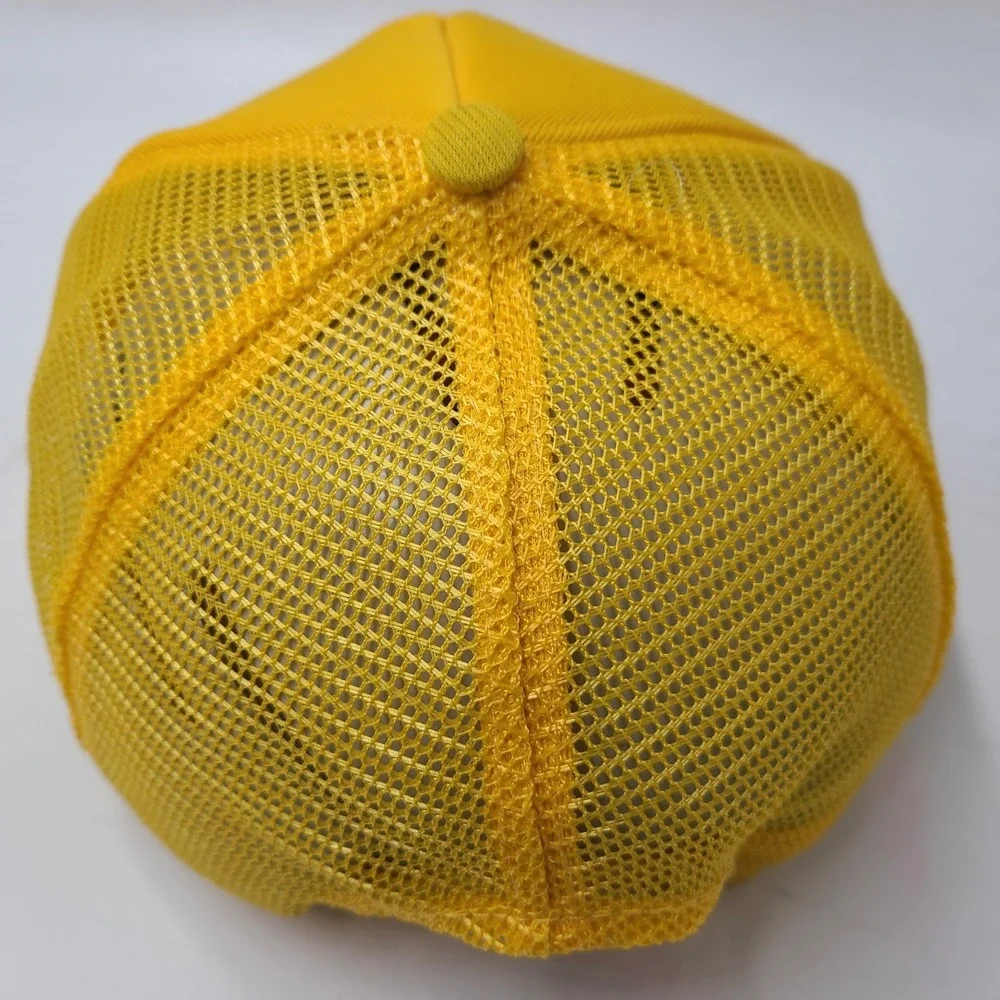Civic Caps | Accessories | Vintage Trucker Hat Snapback Mesh Yellow ...